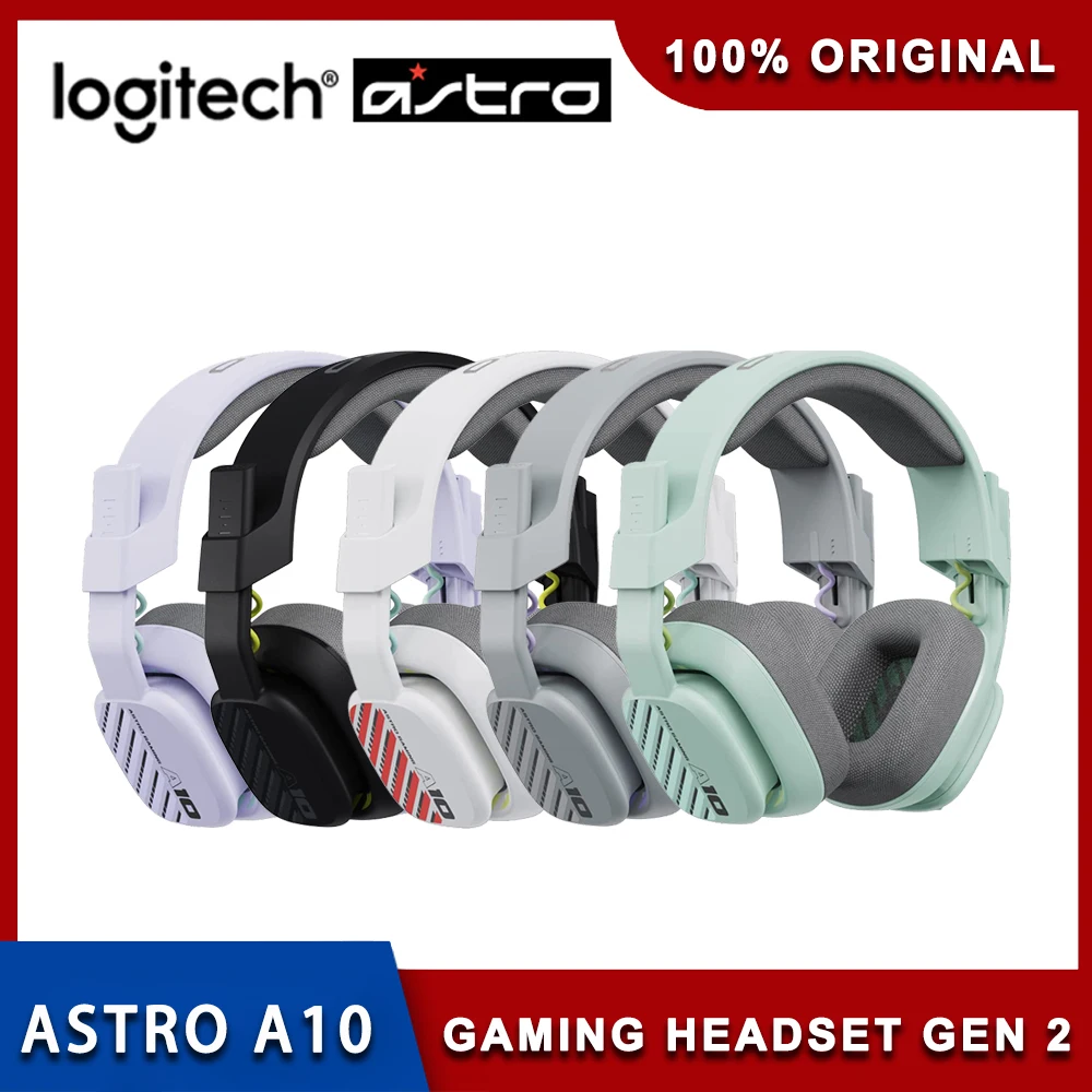 Logitech Astro A10 게임용 헤드셋 Gen 2 경량 액티브 노이즈 캔슬링 3.5mm XBOX / PS4 이어폰 ...