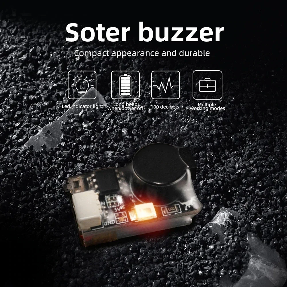 HGLRC-Soter-FPV-Drone-Buzzer-100DB-LED-Built-in-Battery-22X12X12mm-for ...