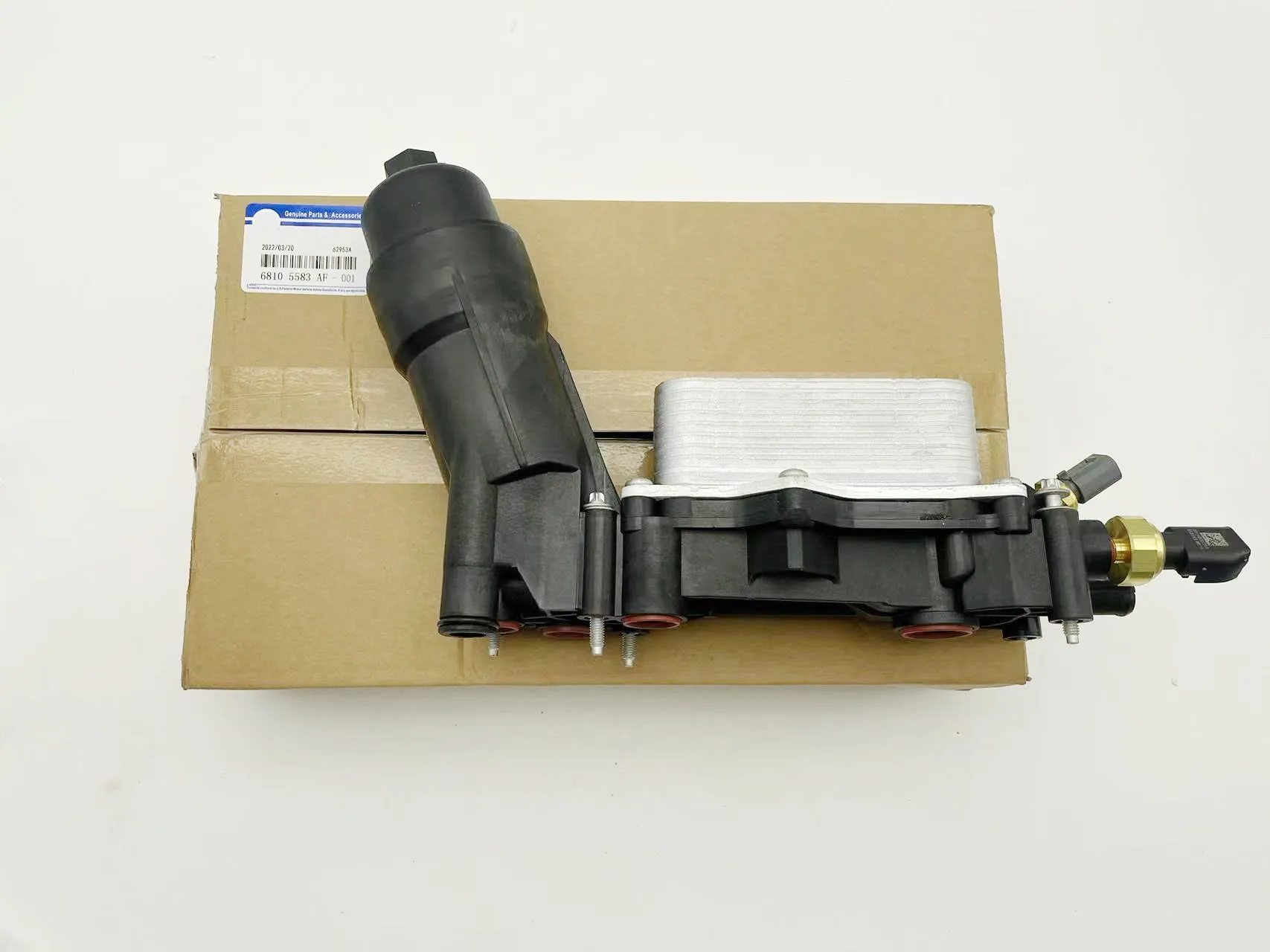 Original Engine Oil Cooler (Adapter) 68105583AG, 68105583AA are ...