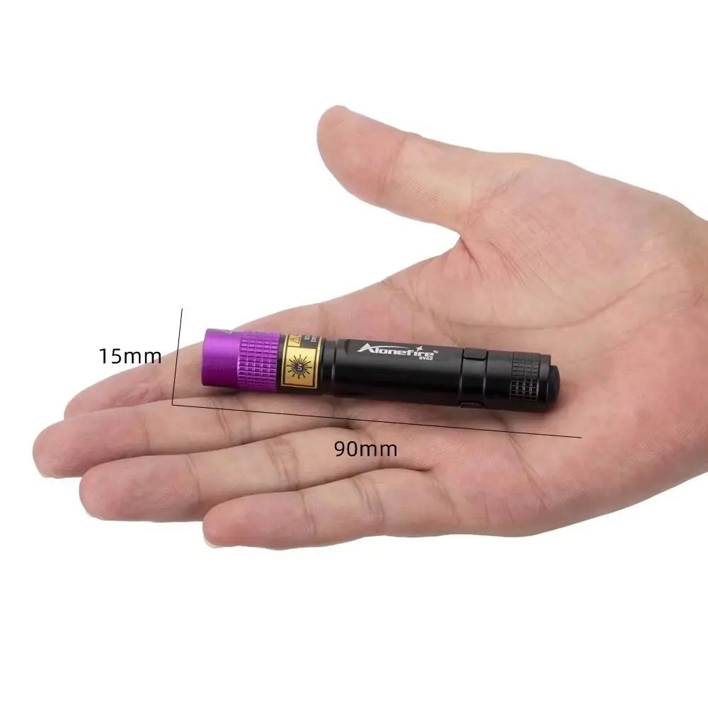 Portable Mini UV Flashlight Durable Waterproof Ultraviolet Light Torch ...