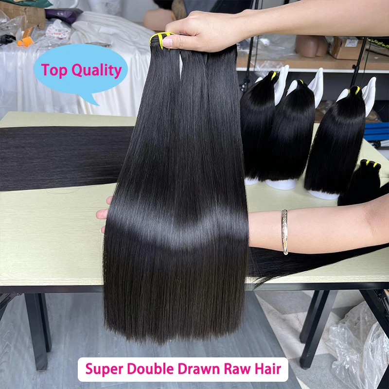 Novo-10a-super-duplo-desenhado-cabelo-reto-tecer-humano-pacote-cru ...