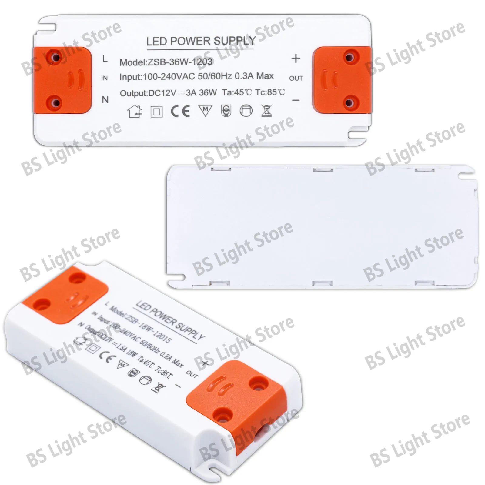 DC 12V 24V Ultra Thin Lighting Transformer LED Power Supply 6W 15W 20W ...