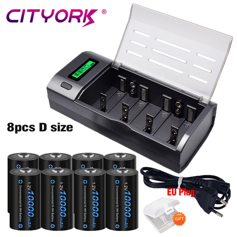 D-size-Rechargeable-battery-1-2V-10000mah-NI-MH-LR20-Battery-for-Gas ...