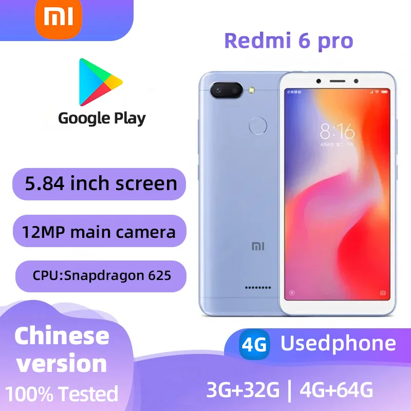 Xiaomi-Redmi-6pro-4G-Android-5-84-inch-RAM-3GB-ROM-32GB-Qualcomm-Snapdragon-625-Used.jpg