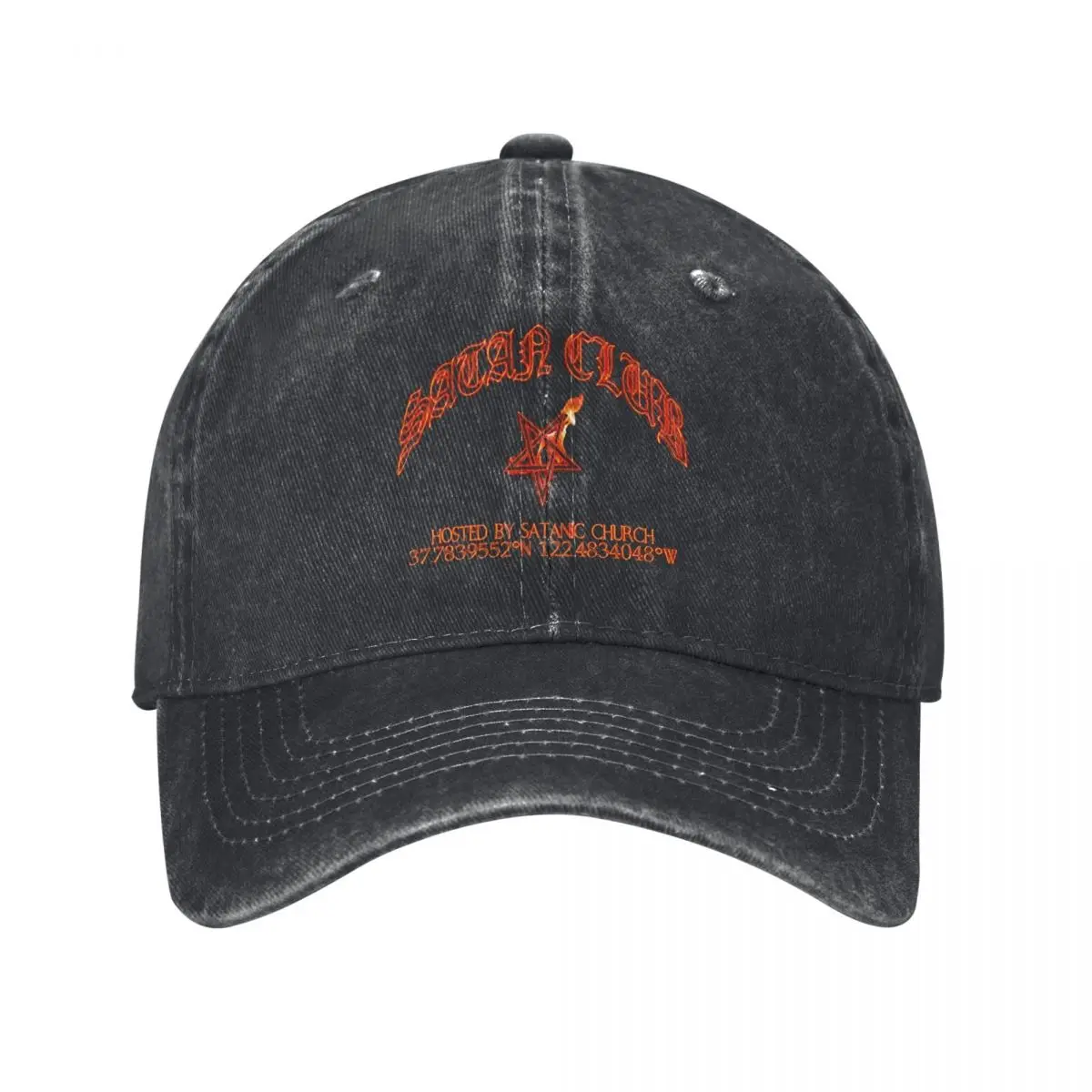 Vintage-Satan-Club-Baseball-Cap-Men-Women-Distressed-Washed-Sun-Cap ...