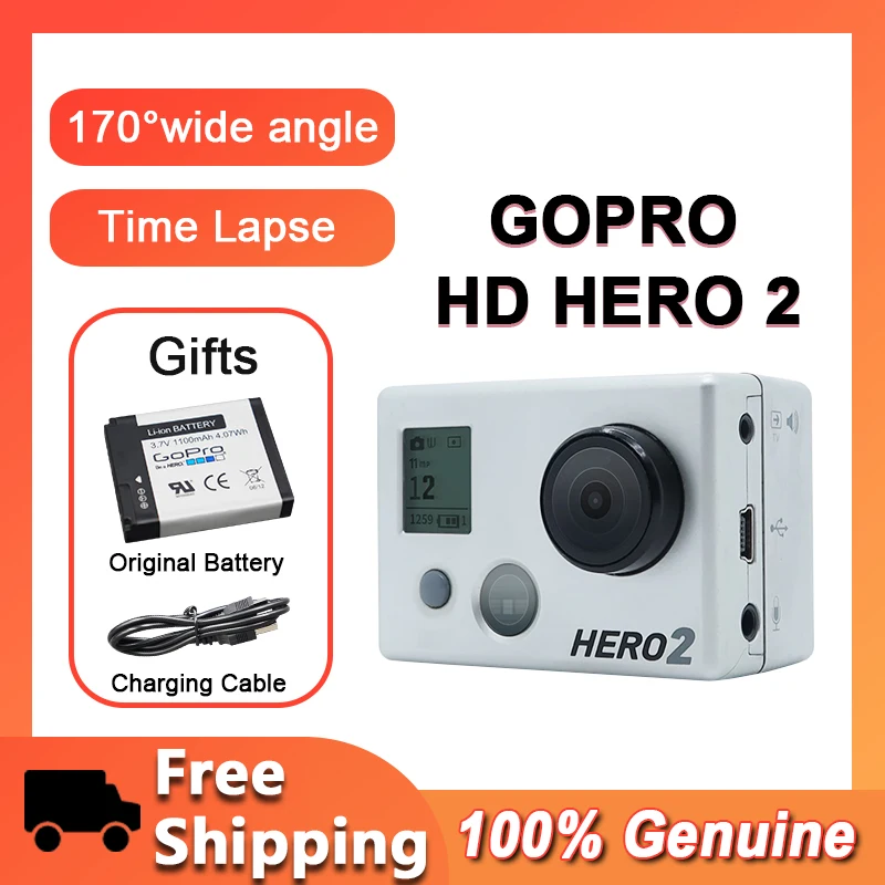 First Second Generation Entry Level Ultra Wide Sngle Sports Camera Go ...