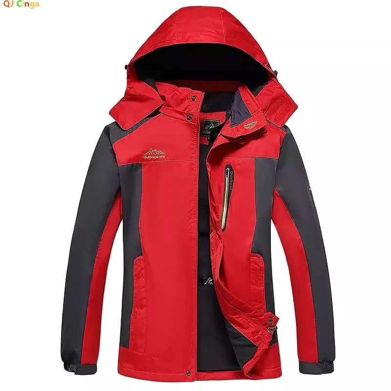 2026 New Outdoor Men's Red & Black Waterproof Windproof Breathable ...