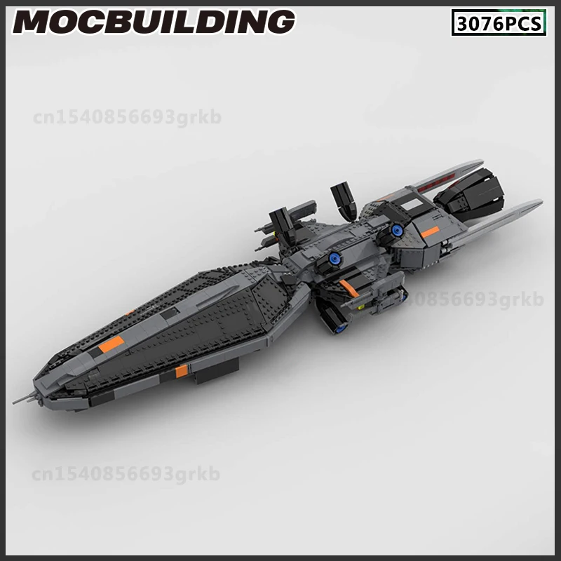 MOC Gebäude Block Raum Schiff Fregatte Heavy Cruiser Modell DIY Bricks ...
