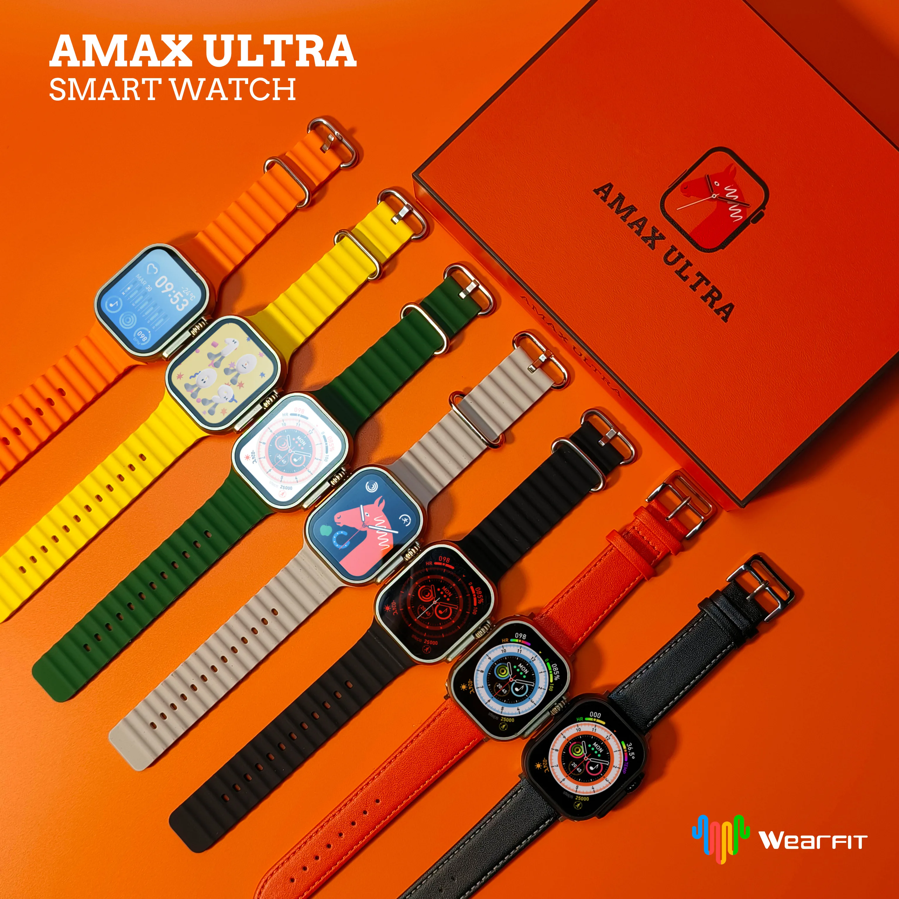 Mais recente AMAX Ultra Series 8 Smartwatch Para Homens Mulheres ...