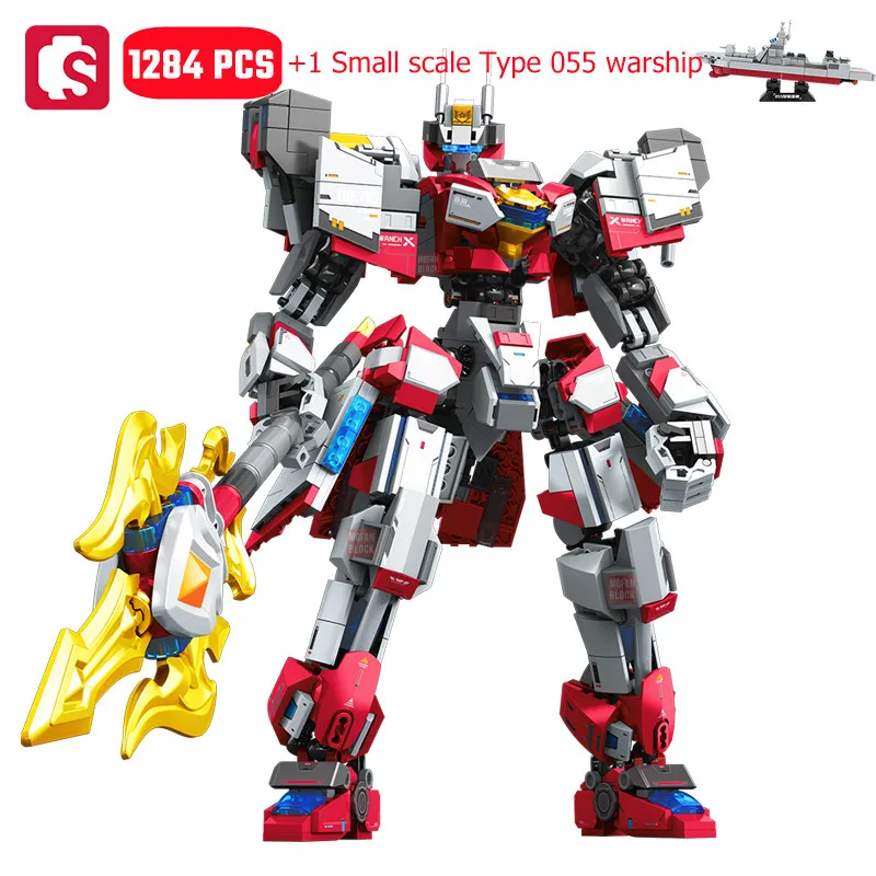 SEMBO-God-of-War-Transforming-Mech-Assemblage-Building-Blocks-Navio-de ...