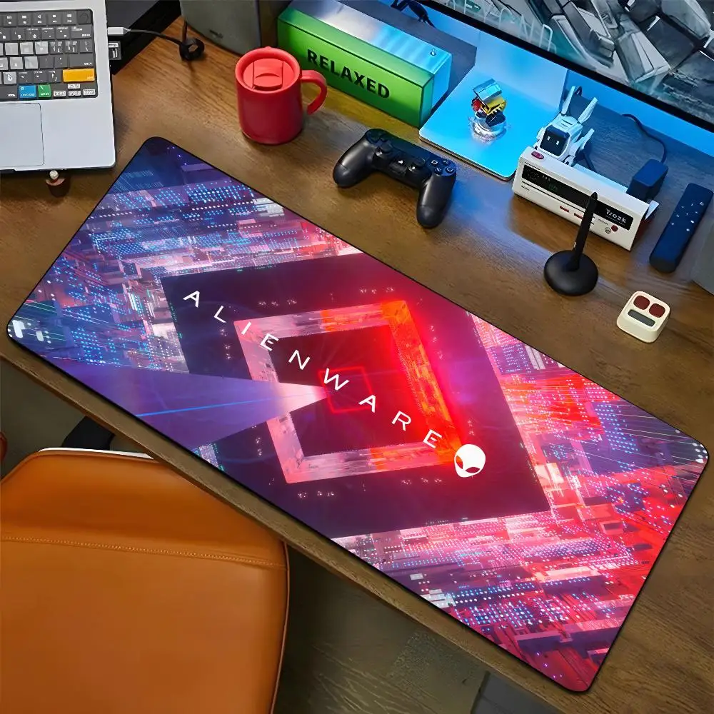 Alienware-Mouse-Pad-com-Lockedge-Grande-Gaming-Mouse-Pad-Teclado-Gamer ...