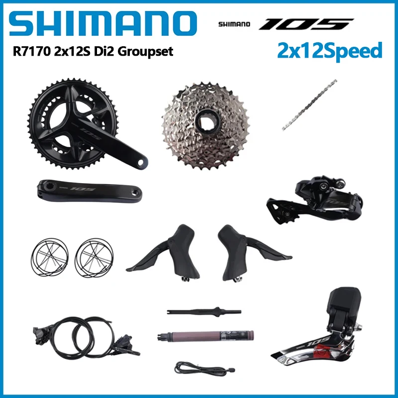 SHIMANO-105-Di2-R7170-Road-Bicycle-Groupset-2x12speed-R7150-Rear ...