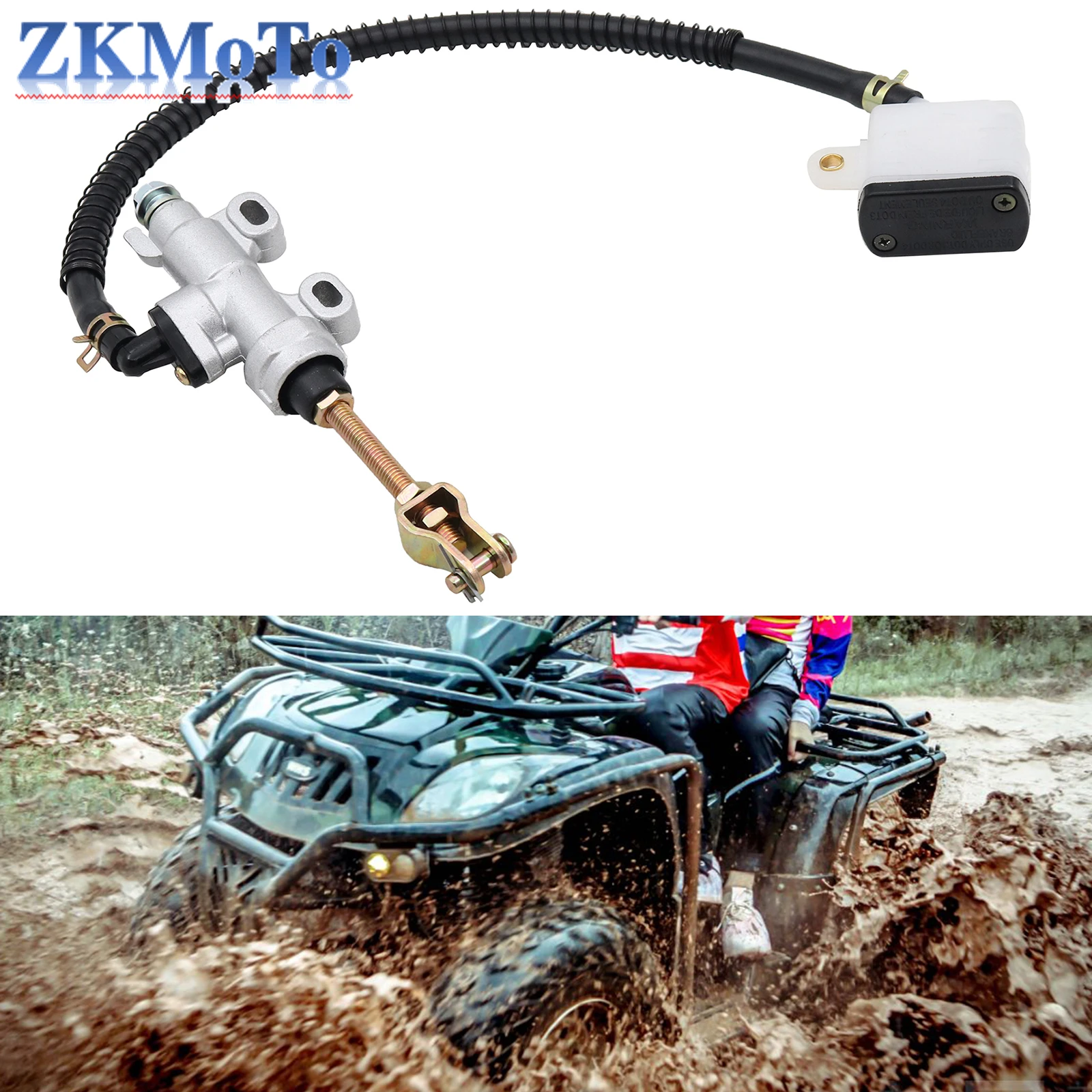 Motorcycle-32mm-55mm-Rear-Brake-Pump-Foot-Hydraulic-Master-Cylinder ...