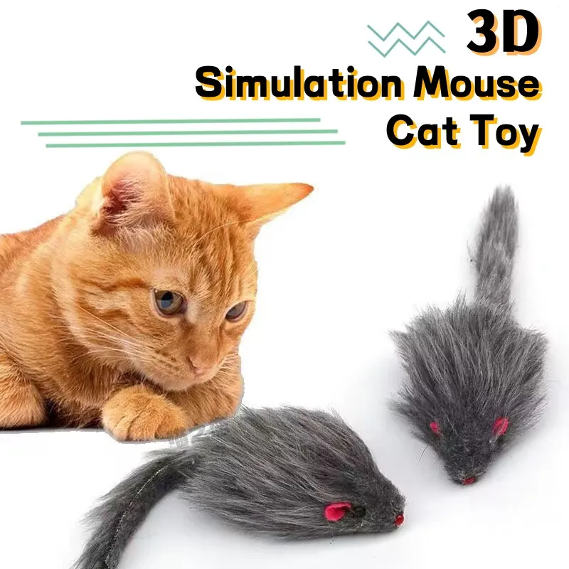 5PCS-Plush-Simulation-Mouse-Cat-Toys-Pet-Teasing-Interactive-Toys ...