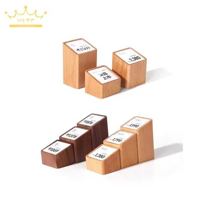 Mini-Wood-Price-Display-Rack-Creative-Retail-Tag-Making-Product-Display ...