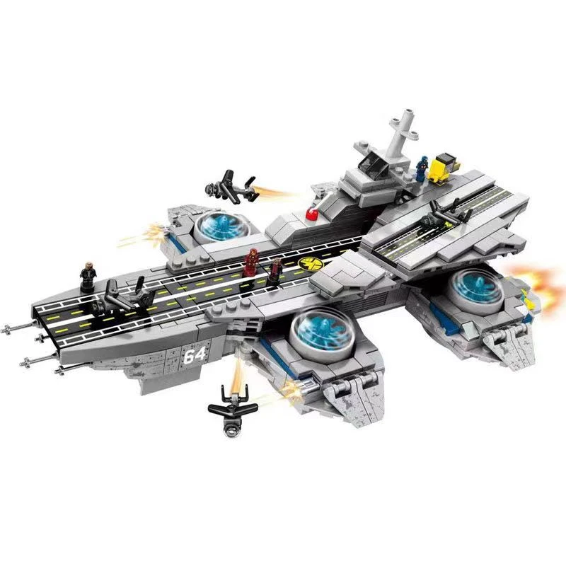 Disney Marvel Avengers S.h.i.e.l.d. Leaguer Heroes Helicarrier Building ...