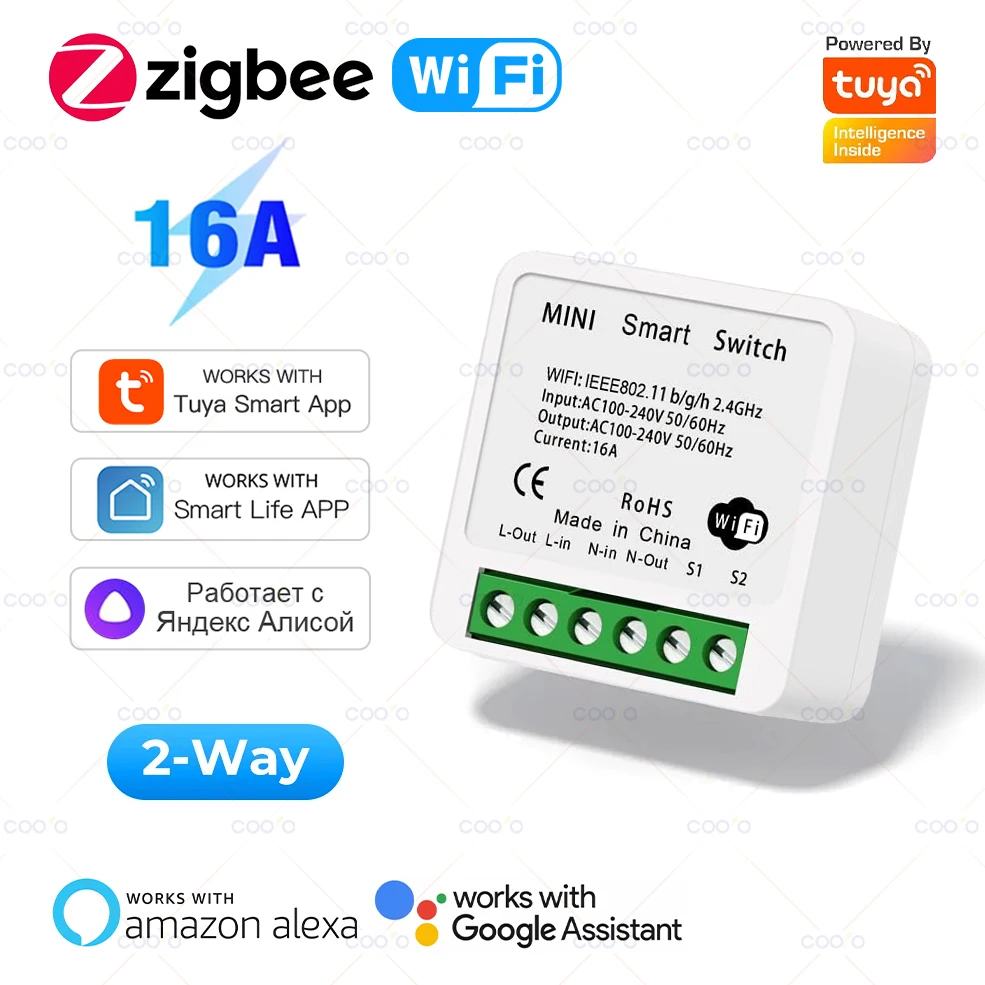 Tuya-Mini-ZigBee-Wifi-16A-Smart-Switch-Module-Support-2-Way-Control ...