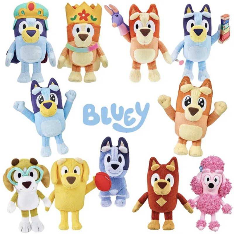 18-30cm-Cute-Bluey-Family-Bluey-Bingo-Bluey-Family-Kawaii-Plush-Doll ...