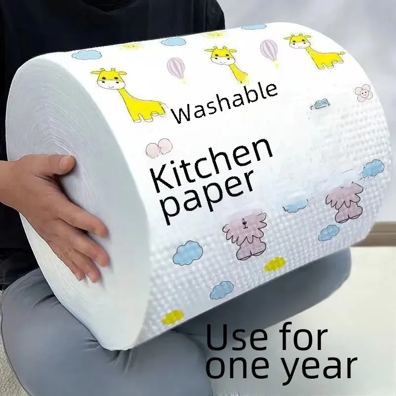 Thickened-Kitchen-Towel-Disposable-Dishcloth-For-Dry-Wet-Use-Oil-Water ...