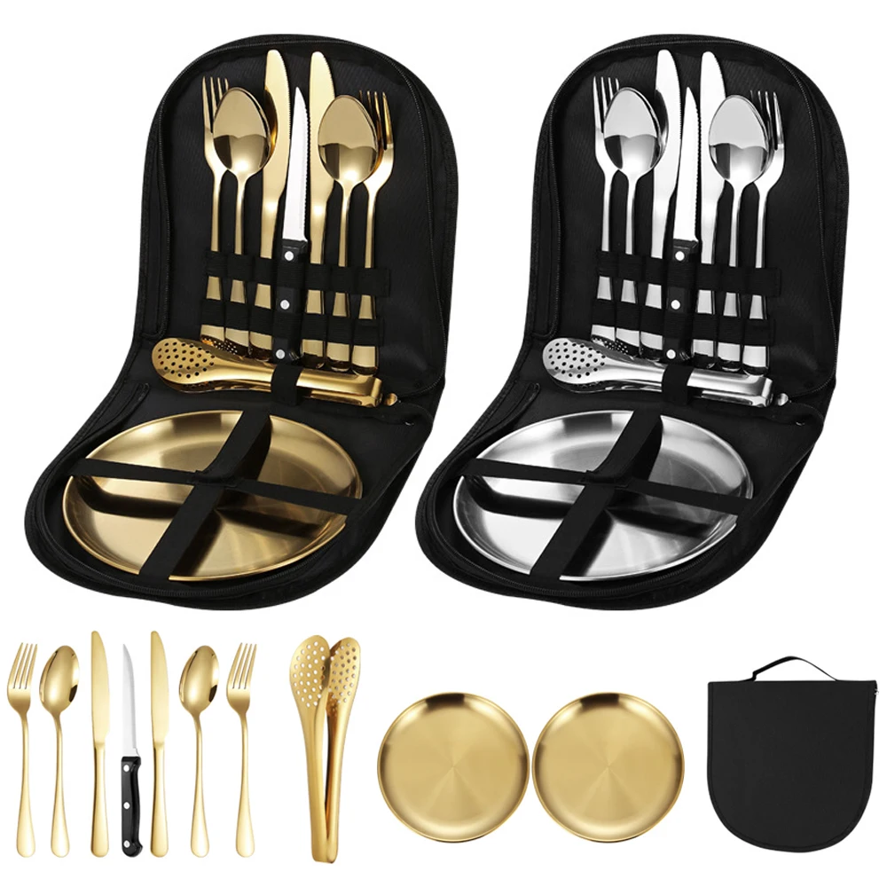 10Pcs-Western-Dinnerware-Set-Stainless-Steel-Knife-Fork-Spoon-Tableware ...