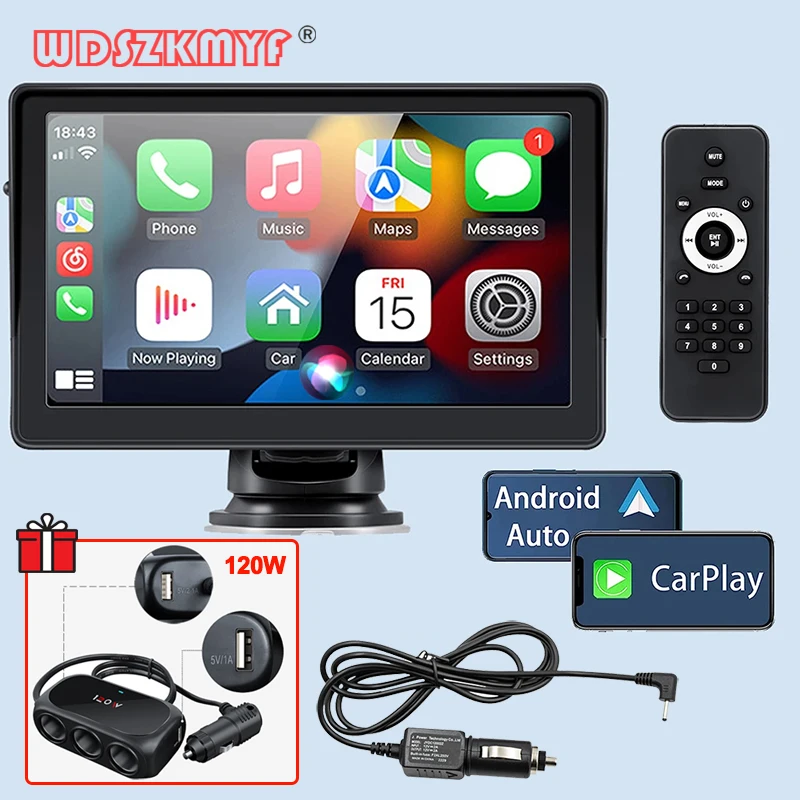7-Inch-Portable-Car-Radio-Multimedia-Video-Player-Wireless-Carplay ...
