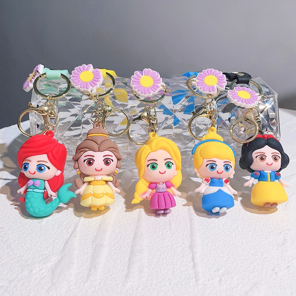 Cute-Cartoon-Disney-Princess-Keychains-Jewelry-for-Women-Kawaii ...