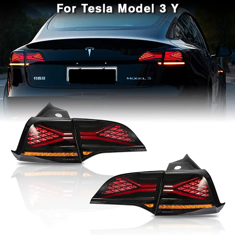 Full-Led-Tail-Lights-Assembly-For-Tesla-Model-3-Y-2017-2023-Rear-Lamps ...