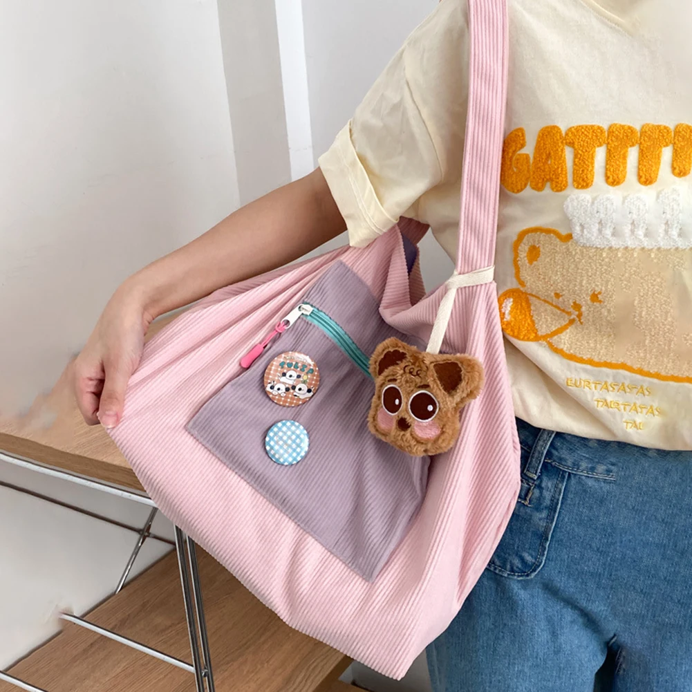 Women-Corduroy-Shoulder-Bag-Lightweight-Adorable-Tote-Bags-Large ...