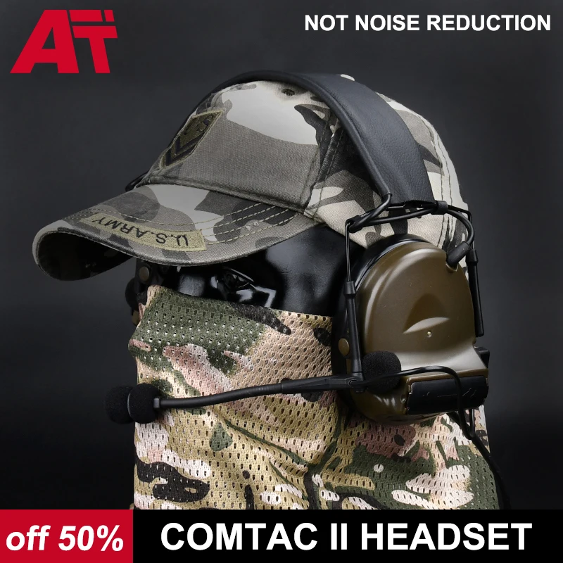 WADSN Tactical C2 COMTAC II Communication Headset Shooting Headphone ...