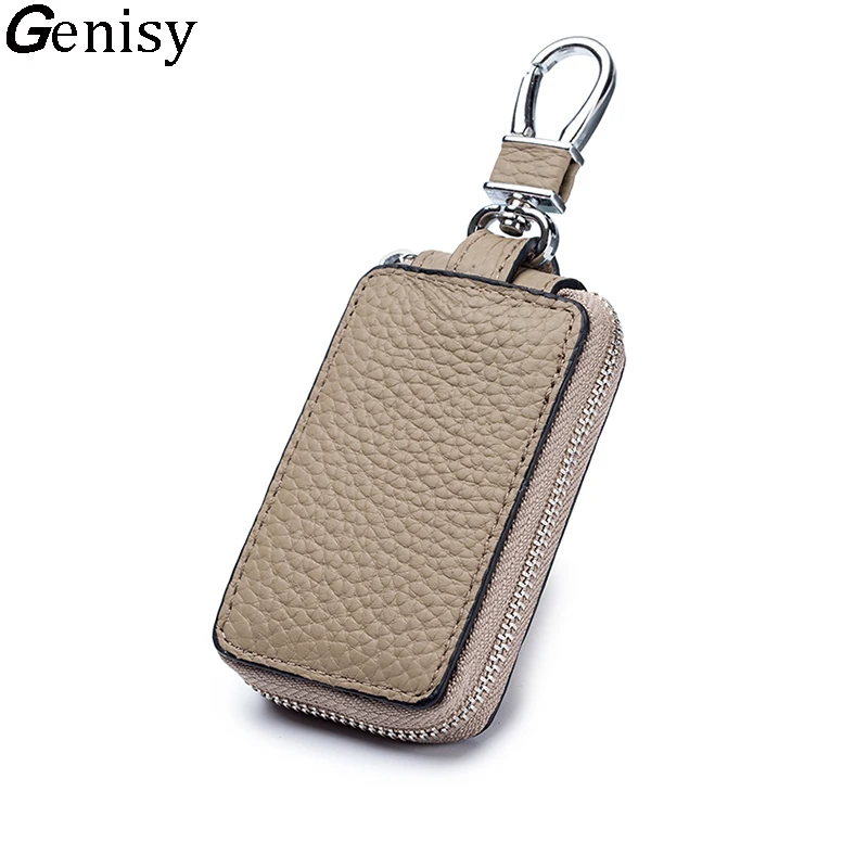 Universal-Model-Car-Key-Cover-Keyless-Entry-Genuine-Leather-Remote ...