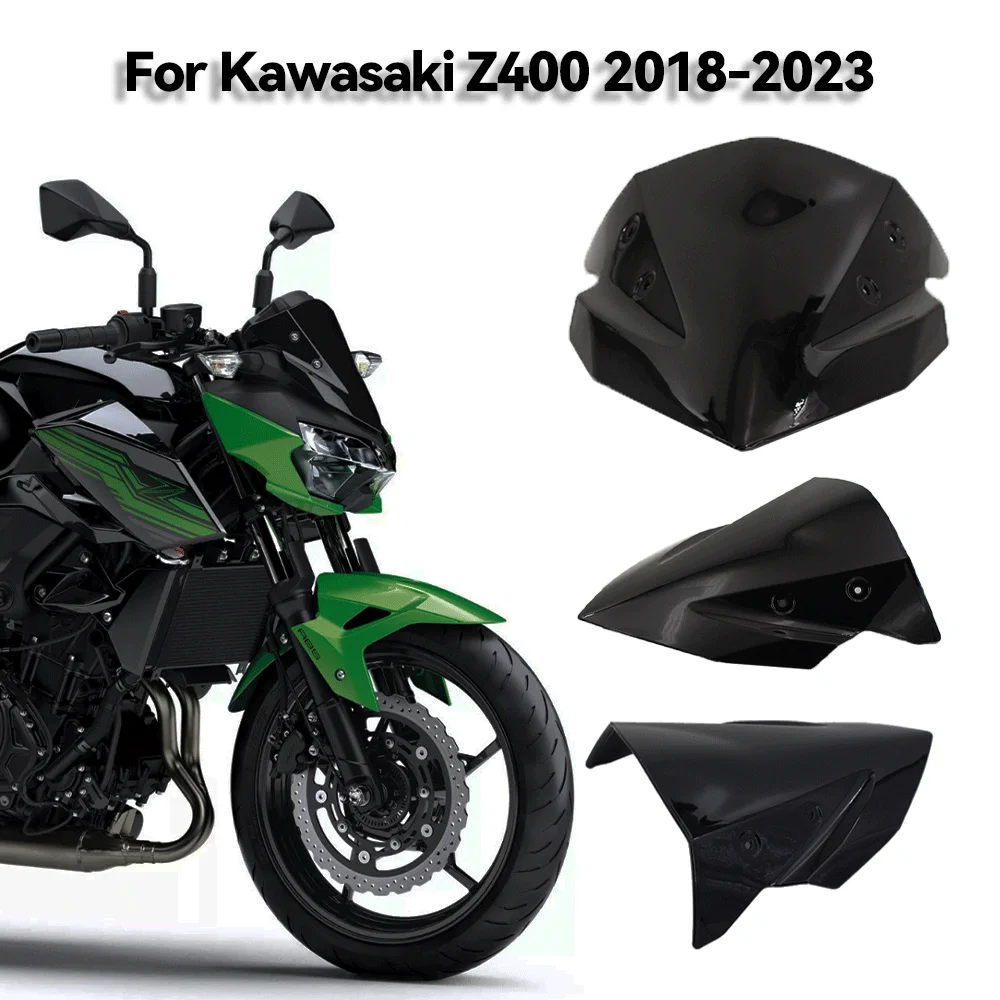 Windshield-Windscreen-For-Kawasaki-Z-400-Z-400-Z400-2018-2023 ...