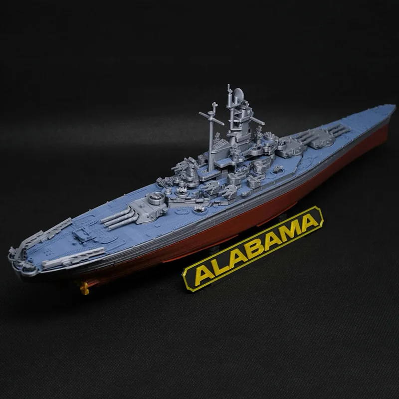 US Navy USS Alabama Battleship Model DIY Assembly Military Ship Model ...