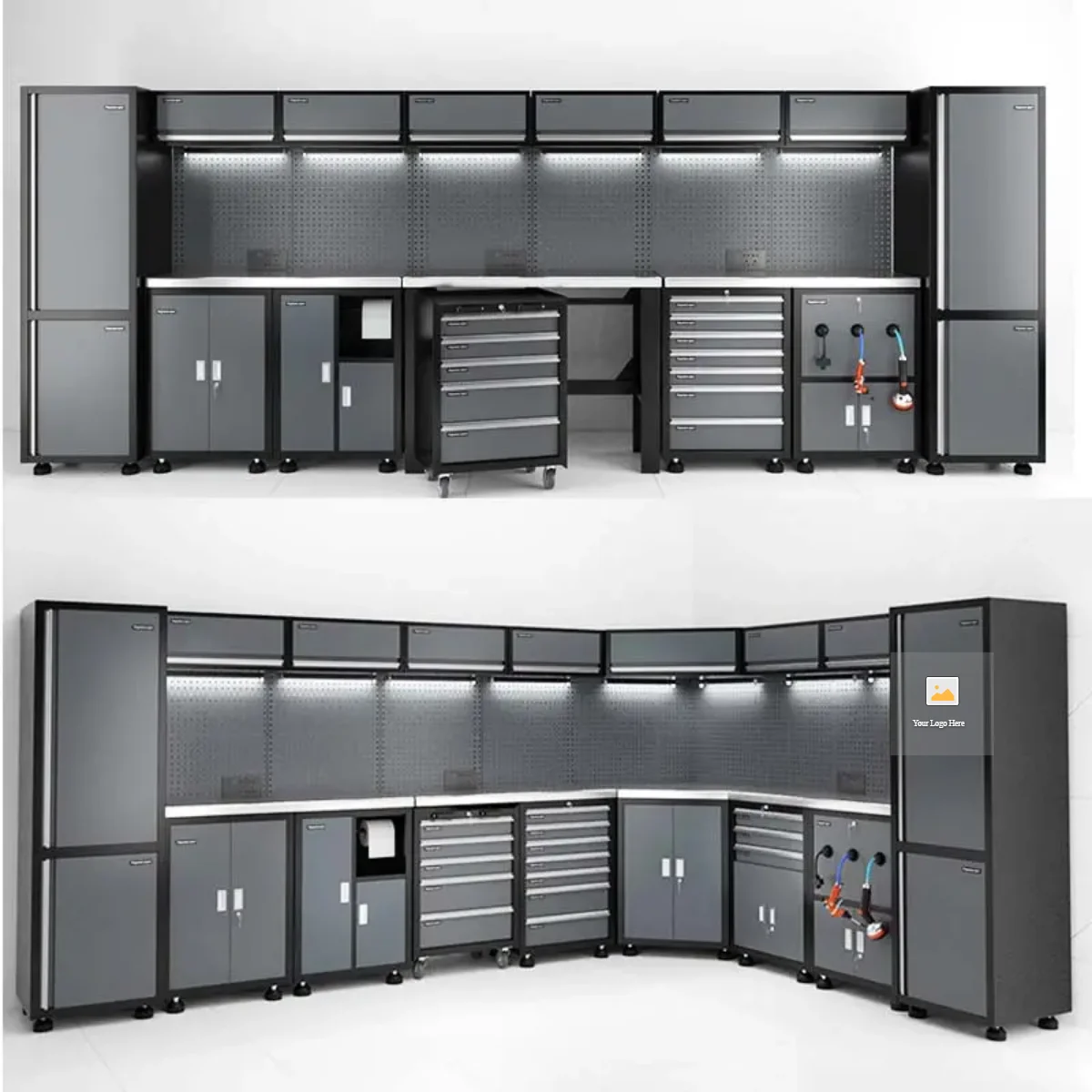 Garage-Workstation-Modular-Tool-Cabinet-Workshop-Garage-Storage-Steel ...