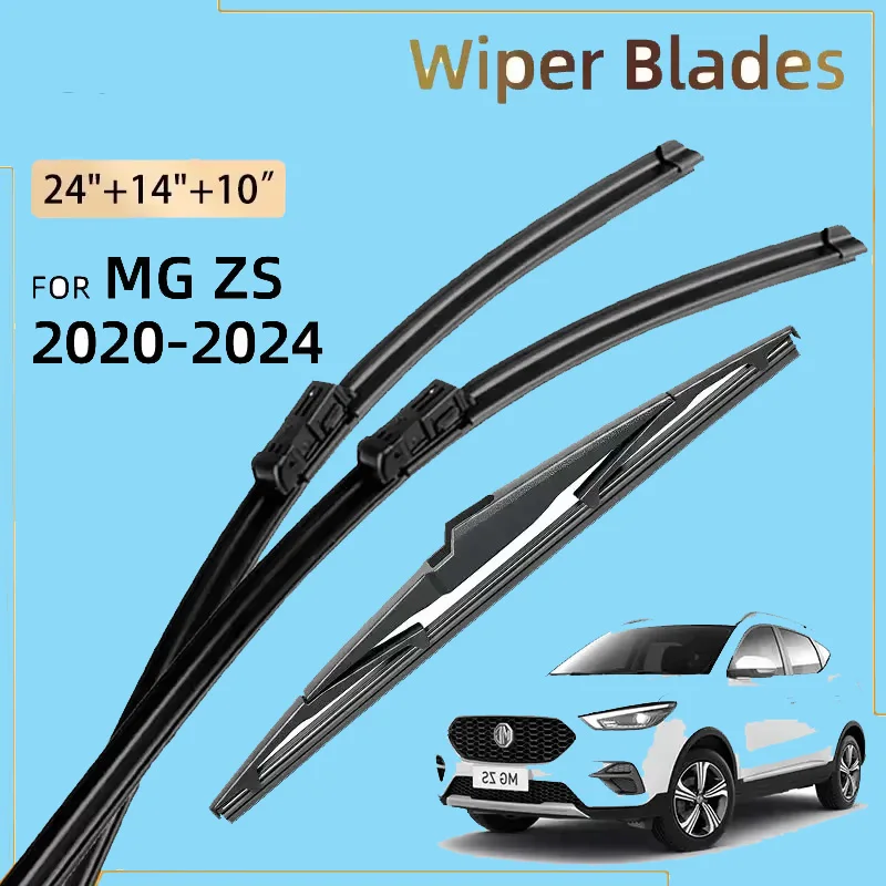 3x Front Rear Wiper Blade For MG ZS Accessories 2017 - 2024 2023 2022 ...