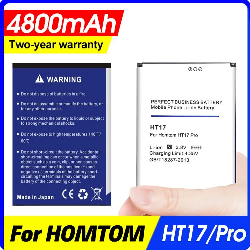 High Capacity 3.8v 4800mah Battery for Homtom Ht17 Ht 17 Pro Mobile ...