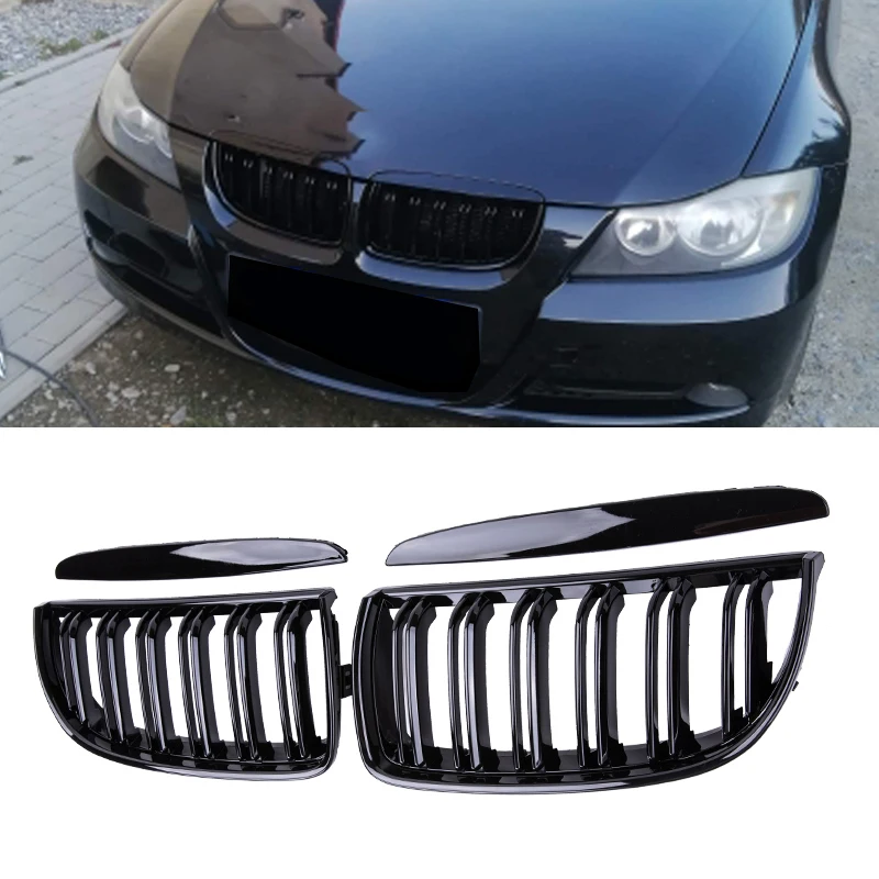 Gloss Black Car Front Bumper Grilles For BMW E90 E91 3 Series 323I 328I 335I 330I 325I 05 08 ABS Grille Racing Grill Accessories AliExpress