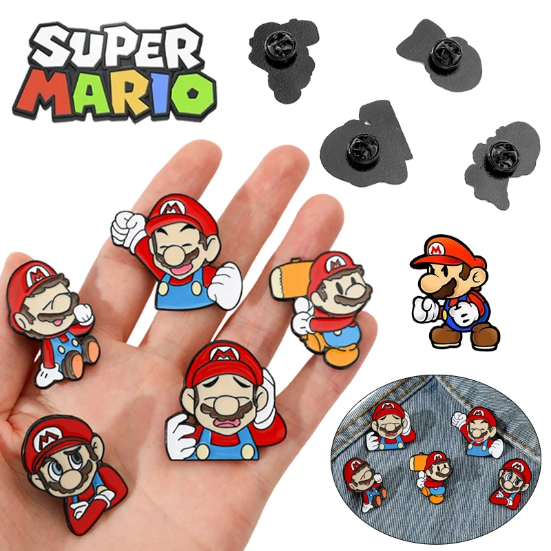 Super-Mario-Bros-Brooches-Cartoon-Alloy-Badges-Brooch-Denim-Lapel-Pin ...