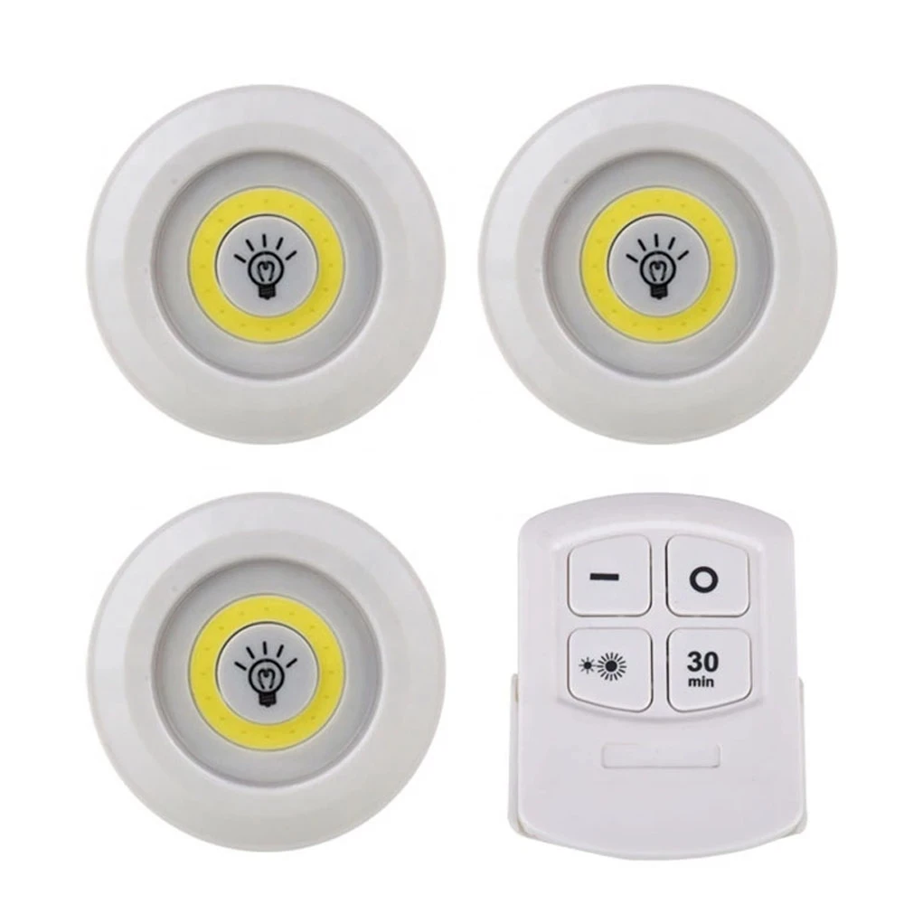 Dimmable LED Under Cabinet Light with Remote Control Battery Operated ...