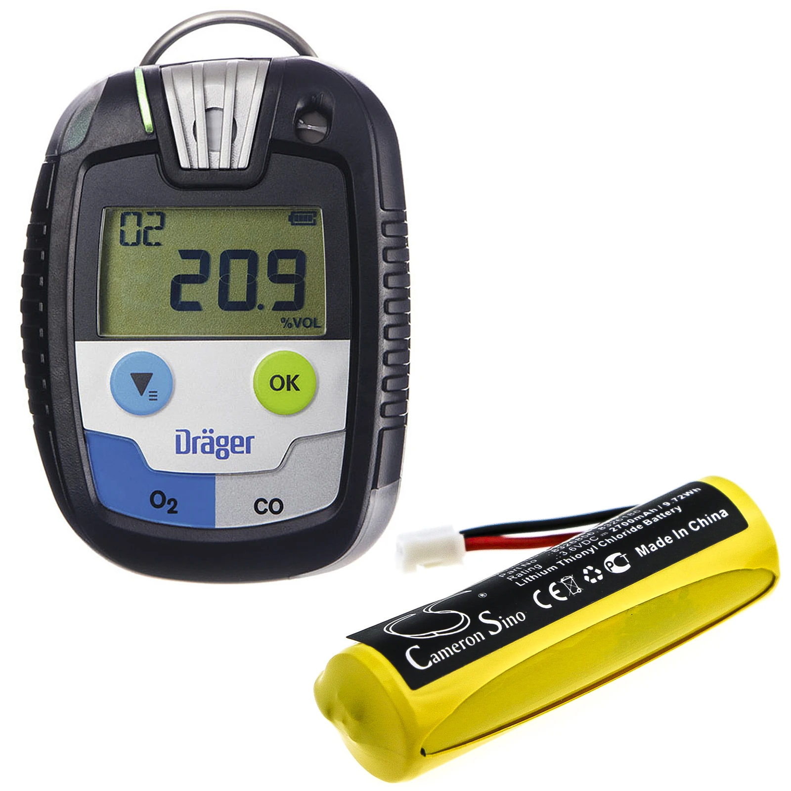 2700mAh-Drager-8326186-8326856-Battery-for-PAC-6500-PAC-6000-PAC-8500 ...