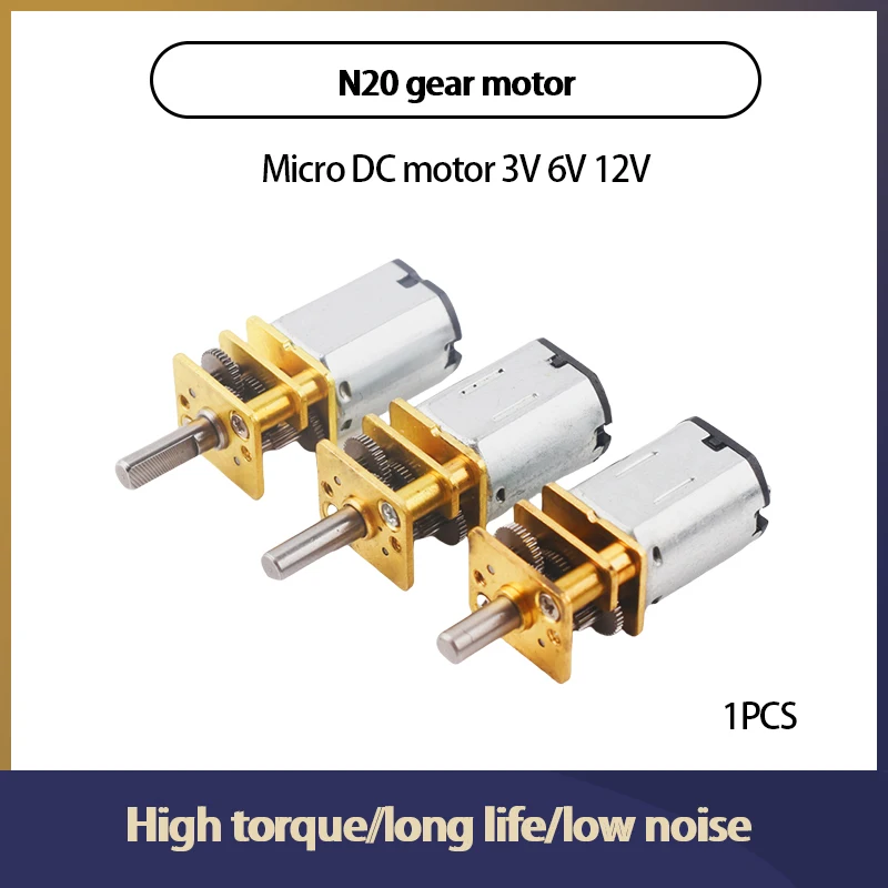 GA12-N20-DC-3V-6V-12V-Micro-Motor-Full-Metal-Gearbox-Gear-Reducer-Motor ...