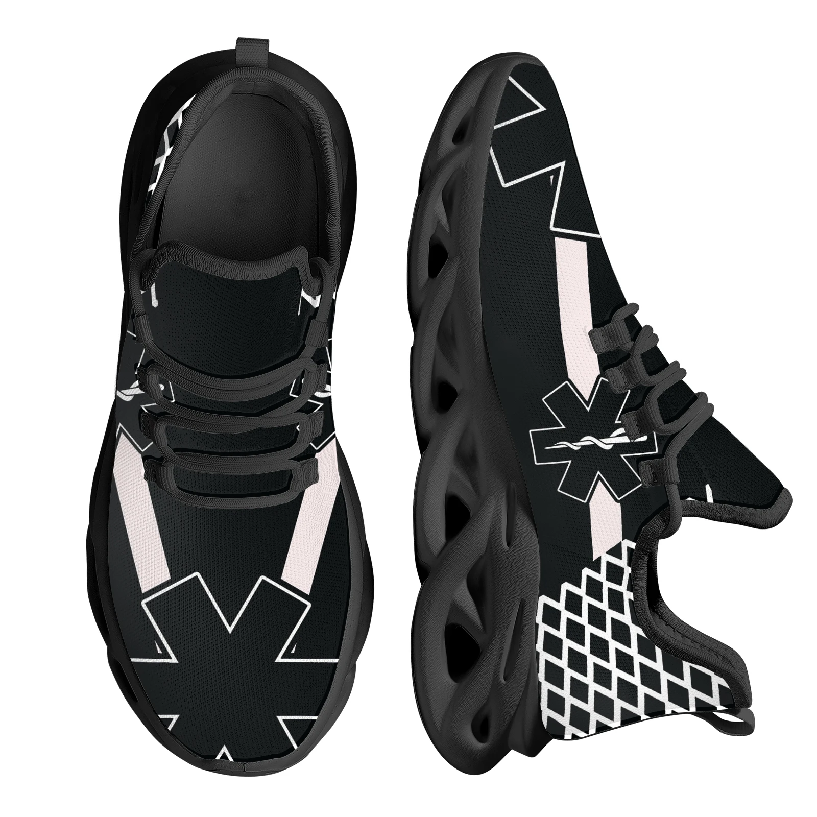 INSTANTARTS-Paramedic-EMT-EMS-Pattern-Women-Platform-Sneakers ...