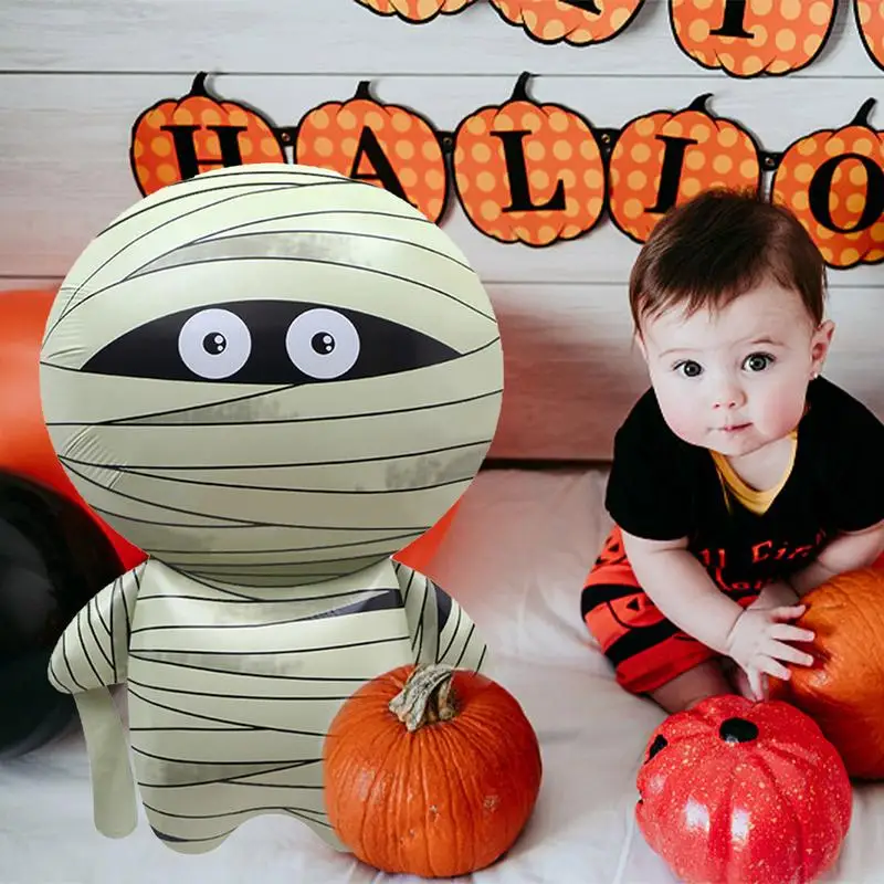 4d Giant Halloween Mummy Aluminum Film Balloon Kids Baloon Toy Happy ...