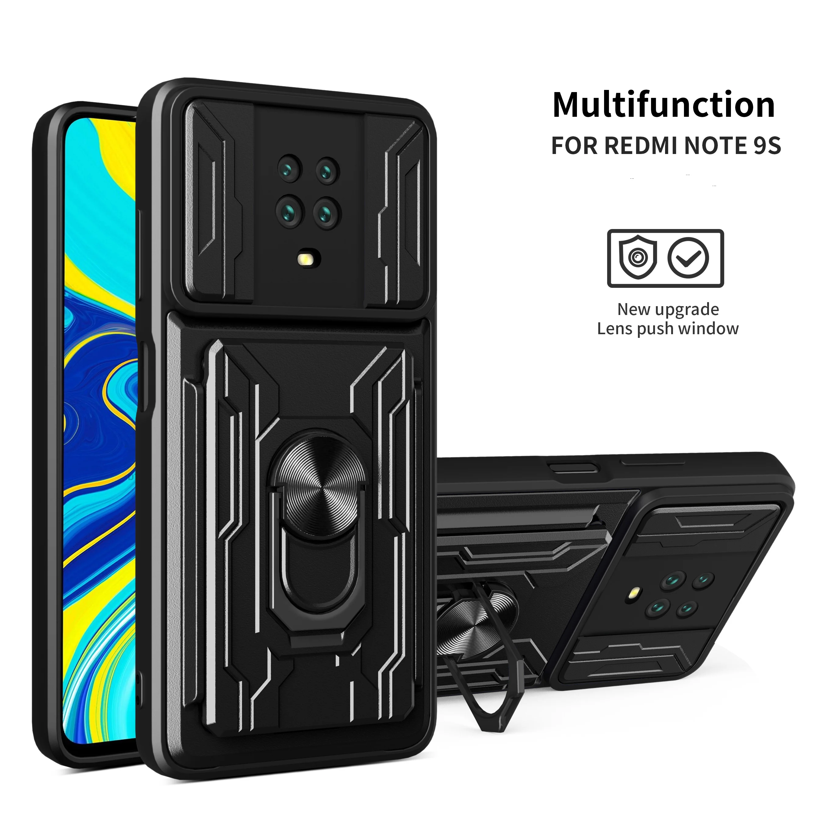 Card Bag Camera Protection For Xiaomi Redmi note 9S 9 pro max Case For ...