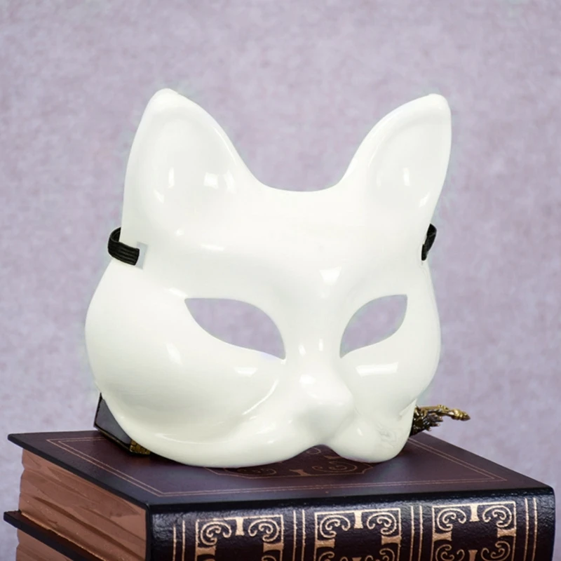 Paintable-Half-Face-Masquerade-Masks-White-DIY-Masks-Face-Blank-Hand ...