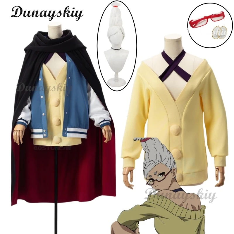Disfraz-de-Anime-Dandadan-Seiko-Ayase-peluca-capa-chaqueta-pendientes ...