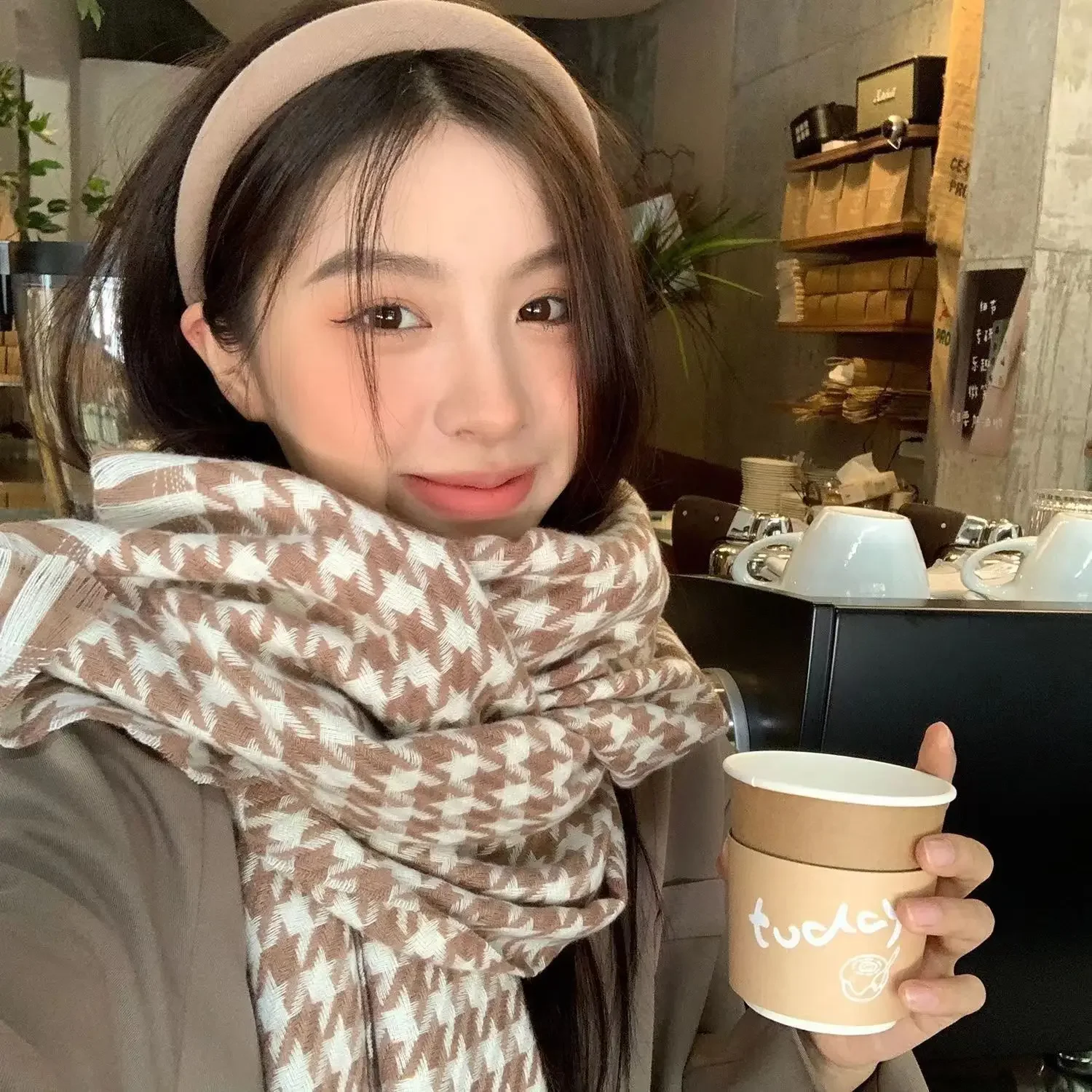 New Autumn and Winter Qiandongge Scarf Female Korean Version Thickened ...
