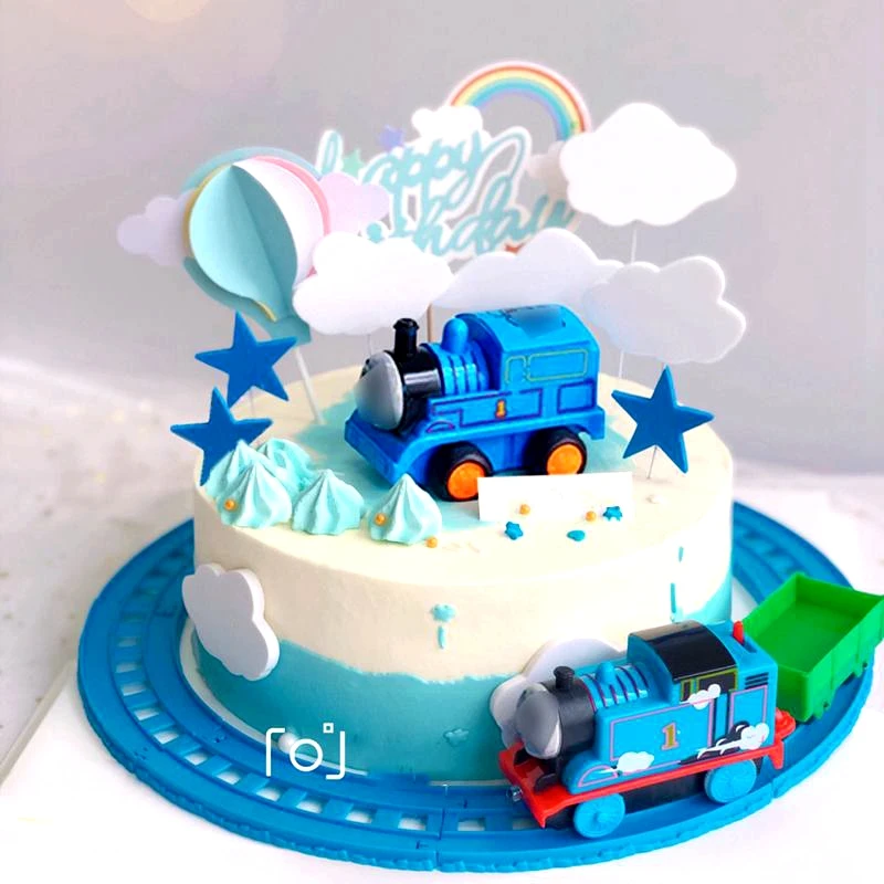 Thomas The Train Round Cake