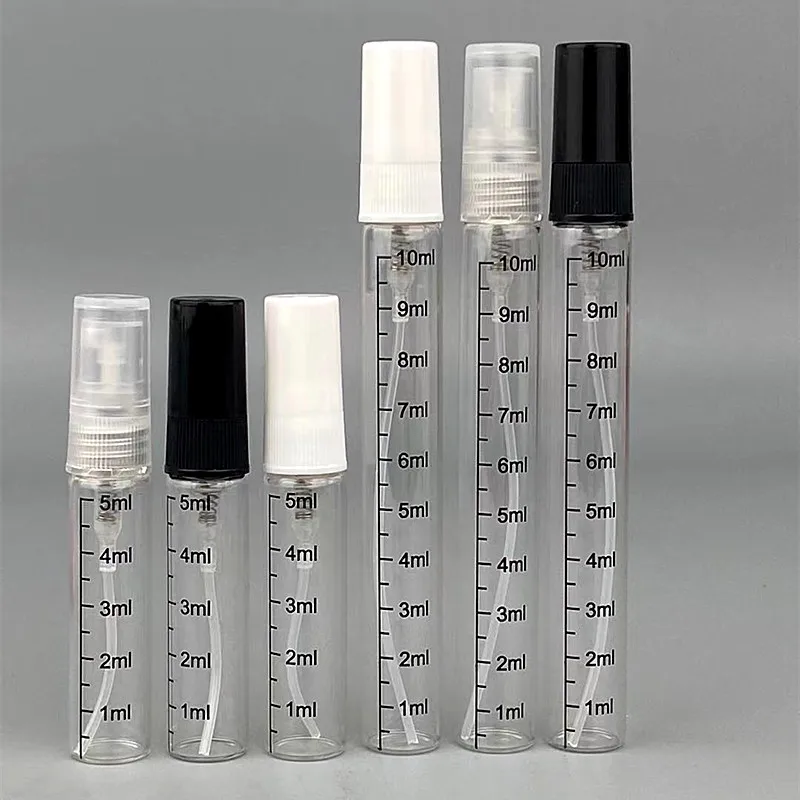 50PCS-2ml-3ml-5ml-10ml-Perfume-Refillable-Bottle-Printing-Scale-Glass ...
