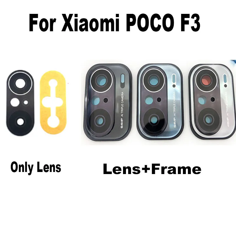 Poco F3 Camera Lens Glass | Poco F3 Back Glass | Glass Glue Sticker ...