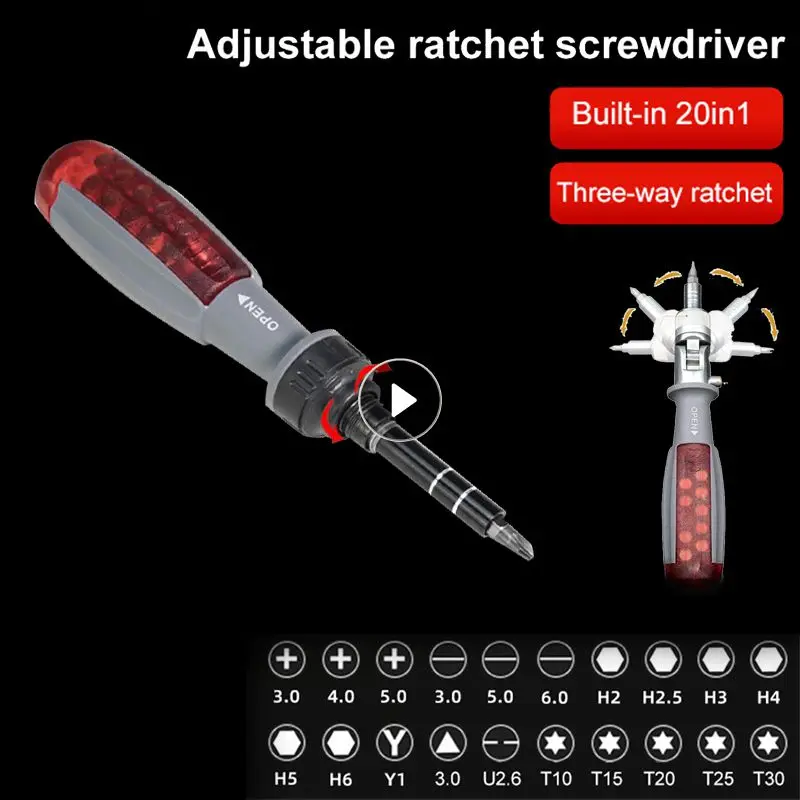 Ratchet-Multi-function-Screwdriver-Set-Multi-Angle-Cross-Triangle-Plum ...